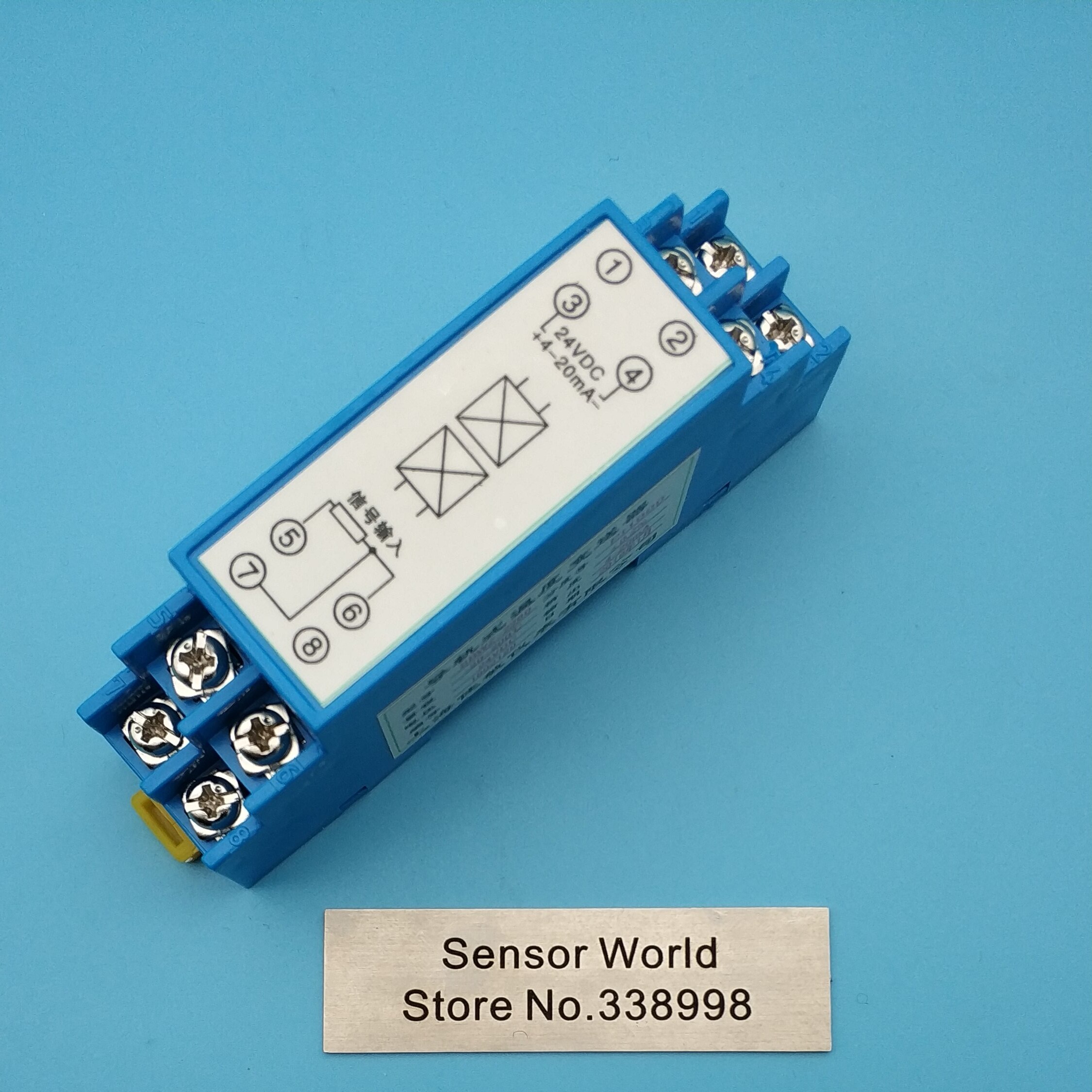 Rail temperature transmitter 24VDC PT100 4-20MA/ P... – Grandado