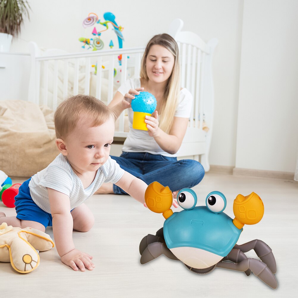 Cartoon Crab Bath Play Water Toys Kids Baby Wound-... – Grandado