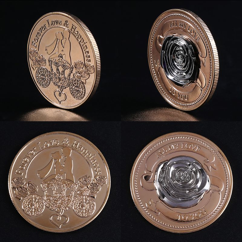Three-dimensional rose love Commemorative Coin Col... – Vicedeal