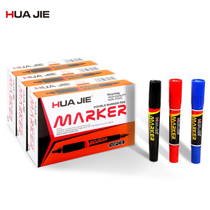 Dual Tip Fast Dry Permanent Sign Marker Pen Painti... – Vicedeal