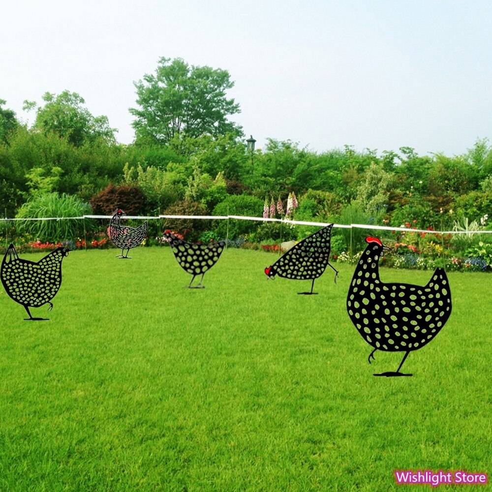 Chicken Farm Art Garden Statue Backyard Lawn Chick... – Grandado