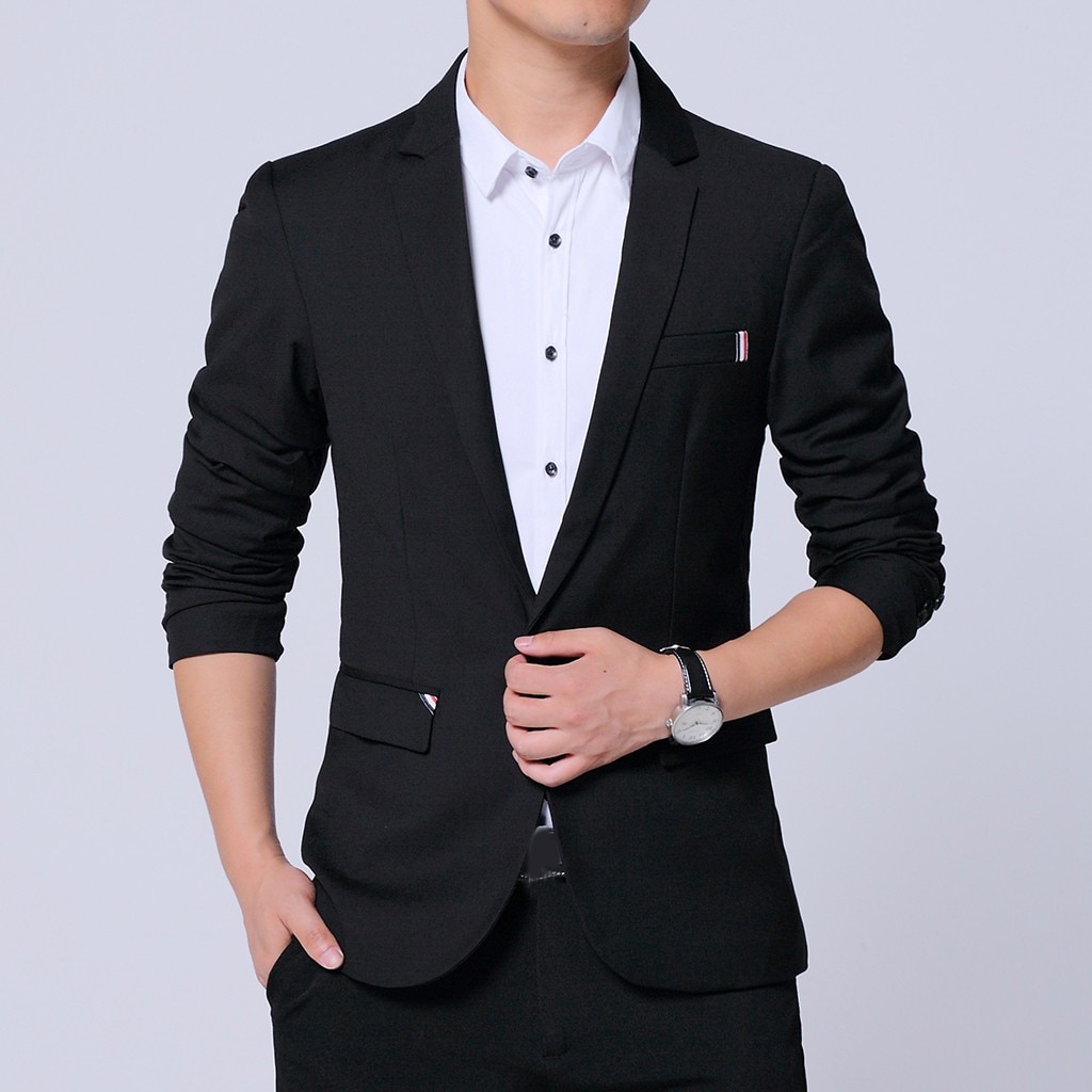 men suit jacket suit Men's Style One Button Suit F... – Vicedeal