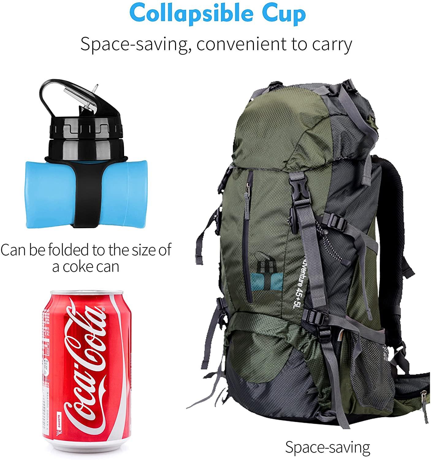 Collapsible Water Bottle Silicone Sports Water Bot... – Grandado