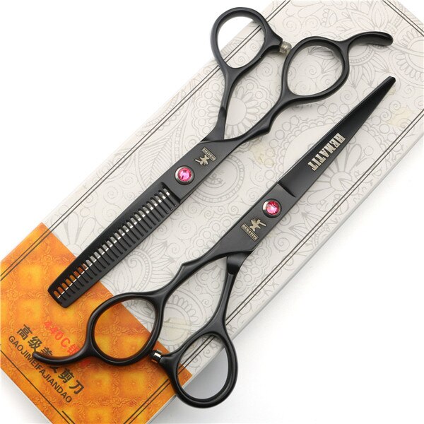 5.5 inch 6 inch Left hand black hair scissors Japa... – Vicedeal