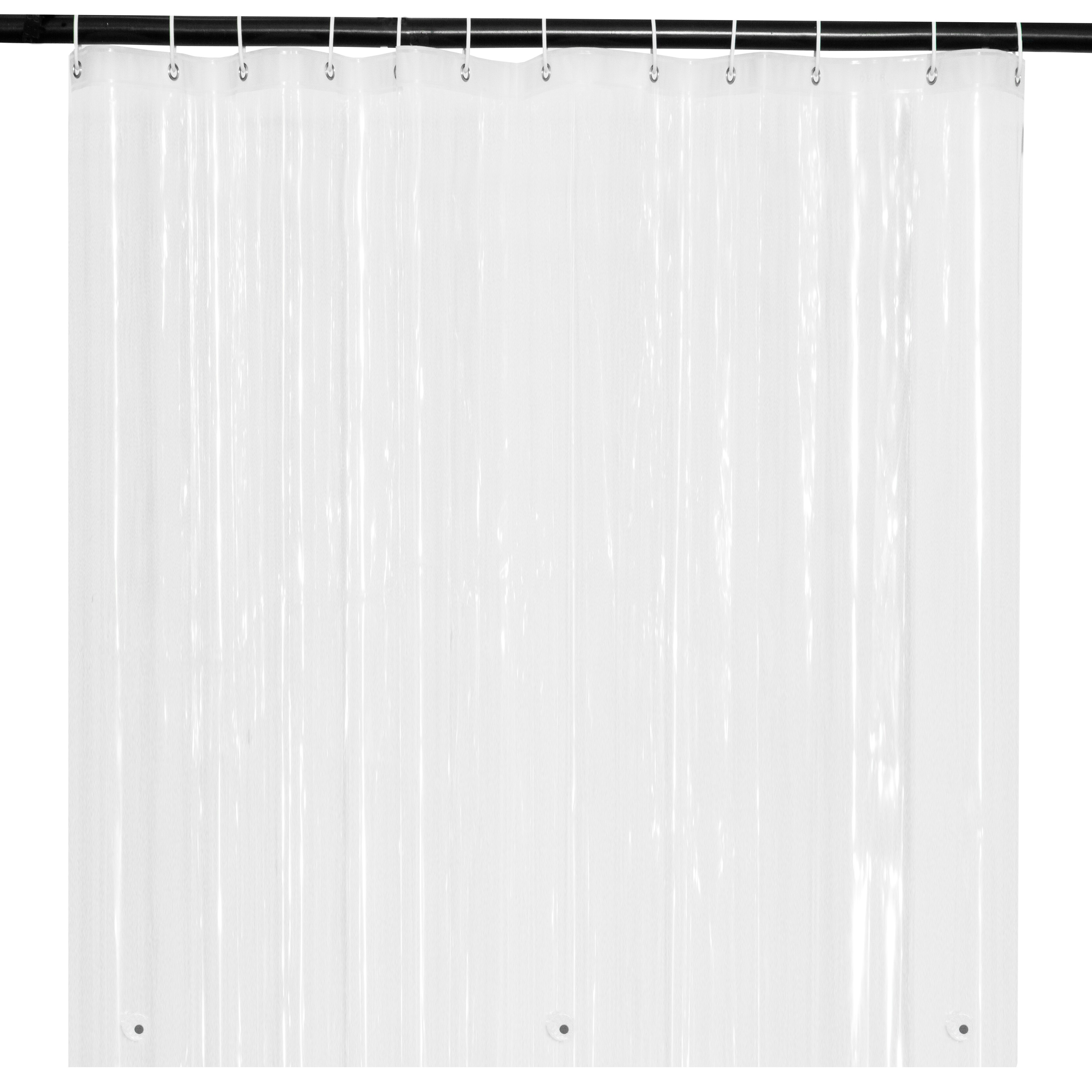 Clear Shower Curtain Liner PEVA Rustproof Metal Gr... – Vicedeal