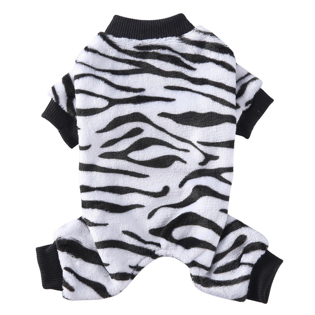 Transer Zebra Printed Pet Dog Winter Clothes Warm ... – Vicedeal