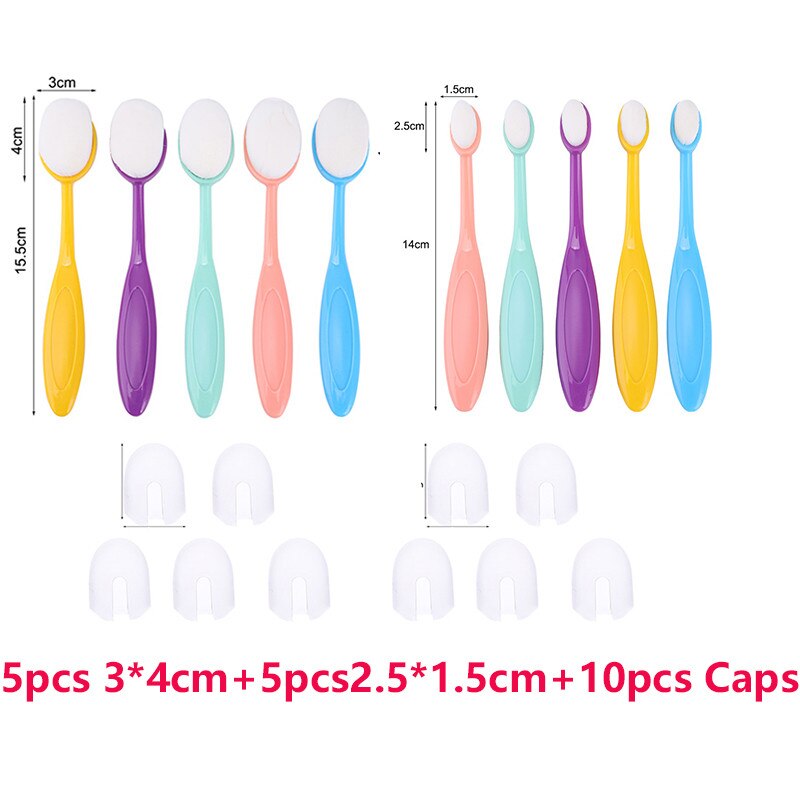 2 Sizes Rainbow Color Smooth Blending Brushes Soft... – Grandado