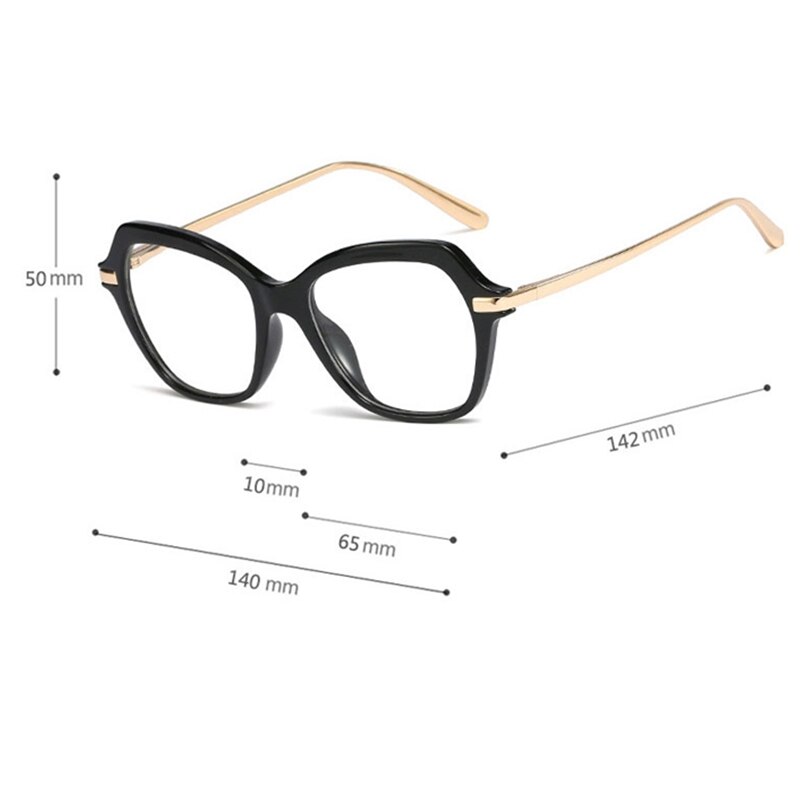 Square Anti Blue Light Glasses Metal Flat Mirror B... – Grandado