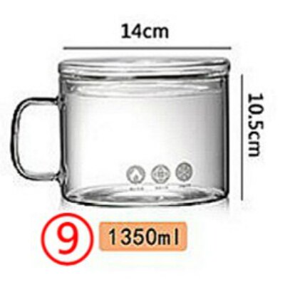 Glass Cooker kitchen 1000ML 1350ML 1500ML Silicon ... – Grandado