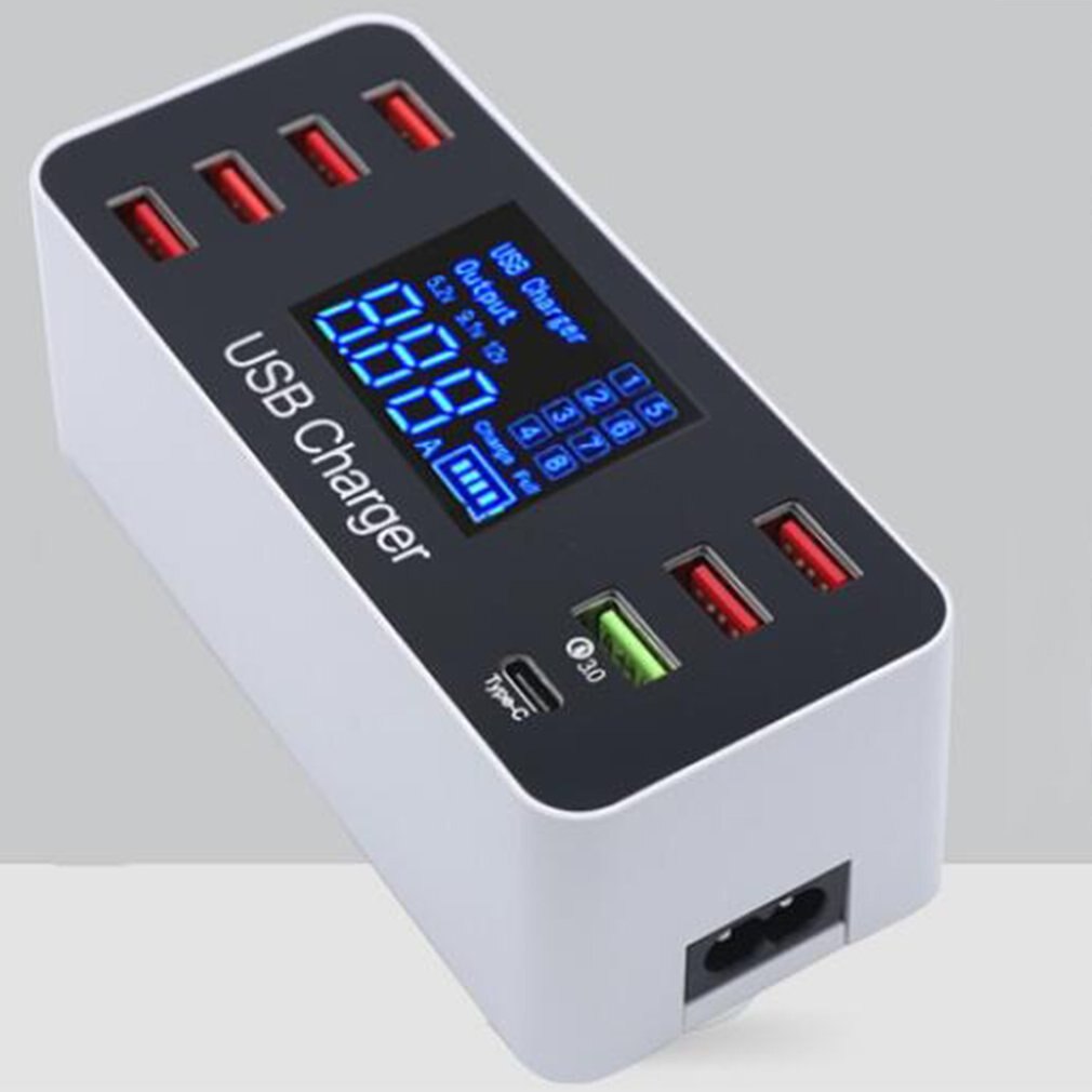 8 Multi-Port USB Adapter Desktop Wall Charger Smar... – Grandado