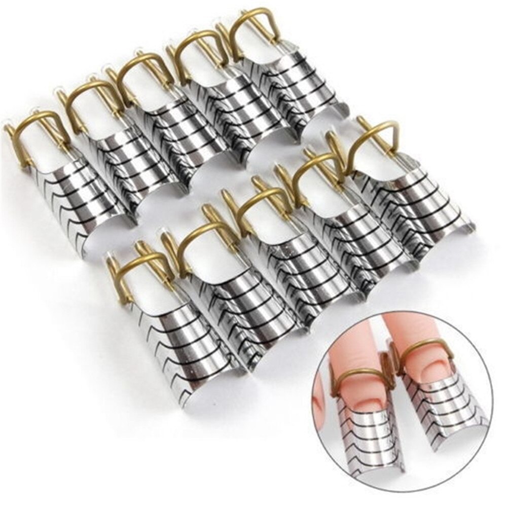 10Pcs Reusable Nail Guide Forms UV Gel Acrylic Man... – Grandado