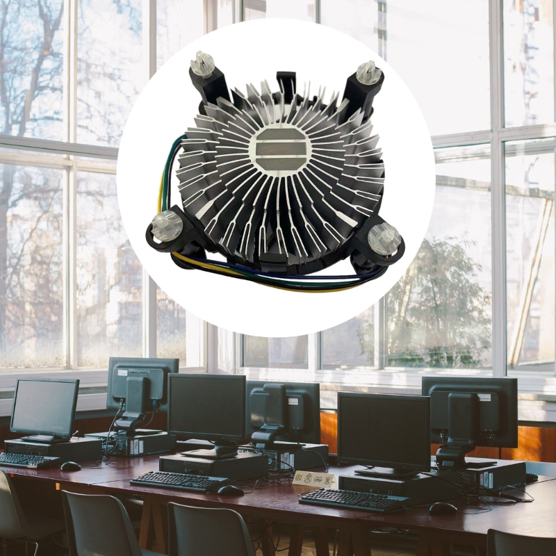 CPU Cooler Air-cooled CPU Heat Sink Fan PC Cooling... – Grandado