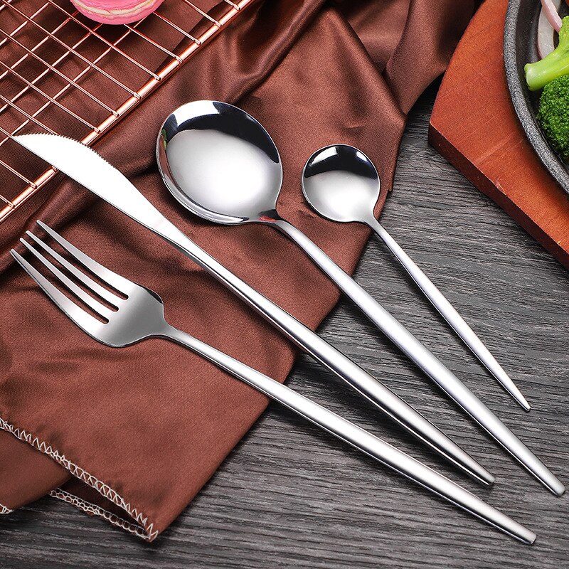 Gold Cutlery Set Forks Spoons Knives Tableware Ste... – Grandado