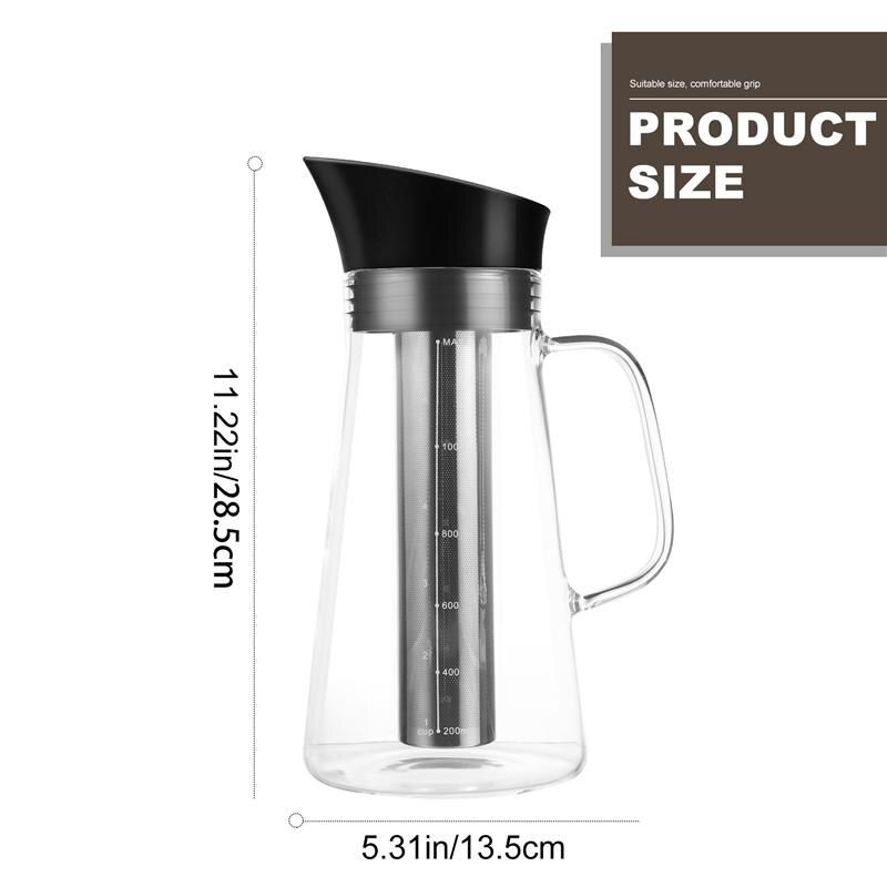 Kitchen Cold Brew Coffee Pot Large Capacity Water ... – Vicedeal
