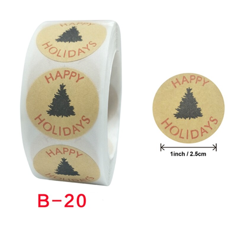 Håndlavede bage klistermærker glædelig ferie 500- ... – Vicedeal