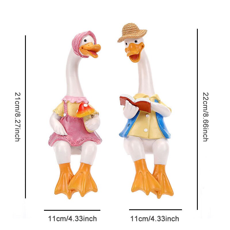 Duck Ornaments Resin Artificial Duck Garden Sculpt... – Grandado