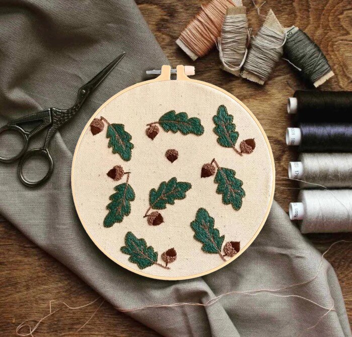 15cm European Embroidery DIY Material Package Flow... – Grandado