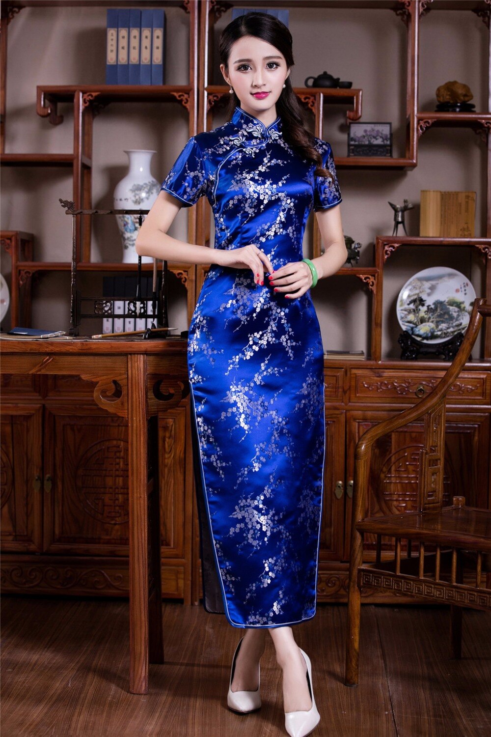 Shanghai Story chinese traditional dress Long Qipa... – Vicedeal