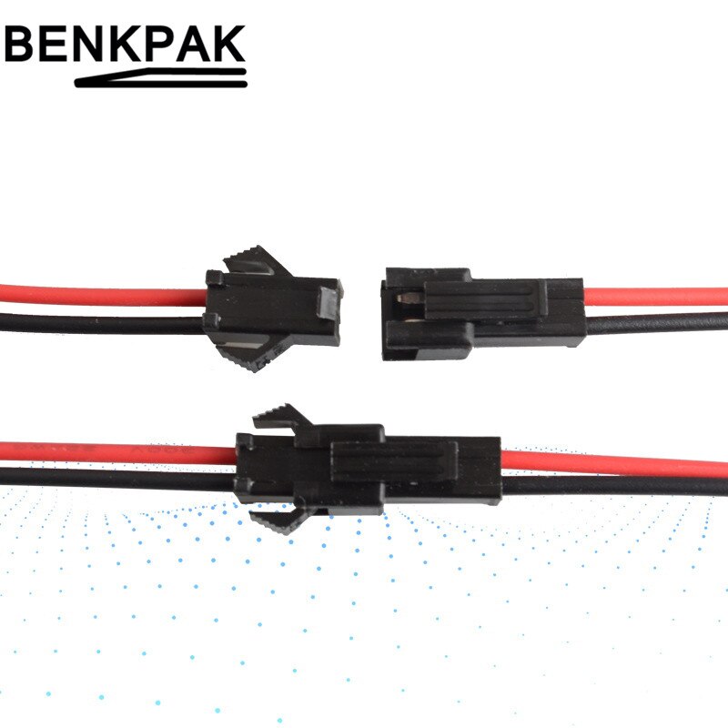 10set Power Jack Plug 2 Pin Wire & Socket wire Con... – Grandado