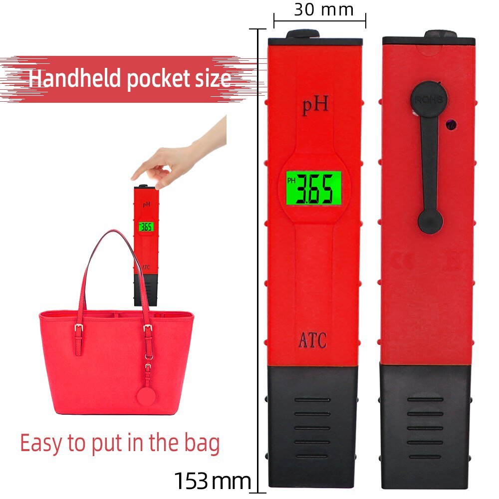 Ph meter tester with backlight detected Original P... – Vicedeal