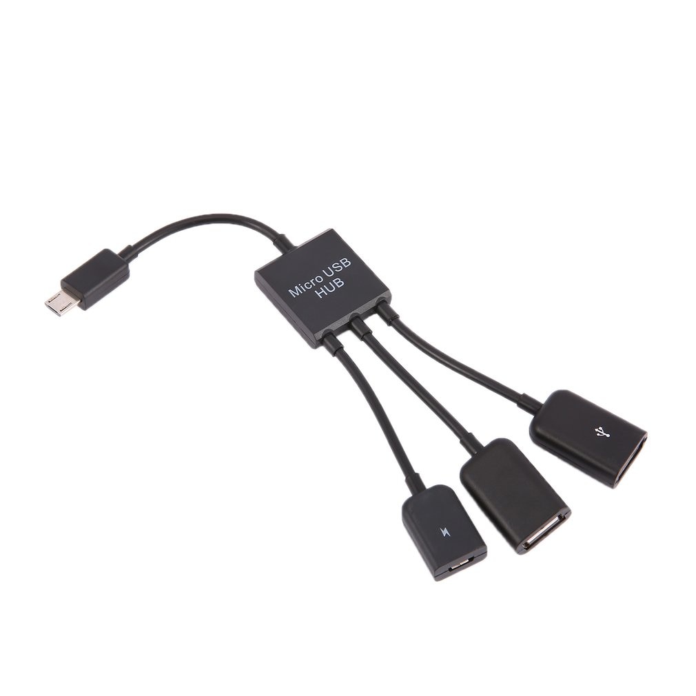 Micro USB 3 en 1 macho a hembra doble USB 2,0 Host... – Grandado