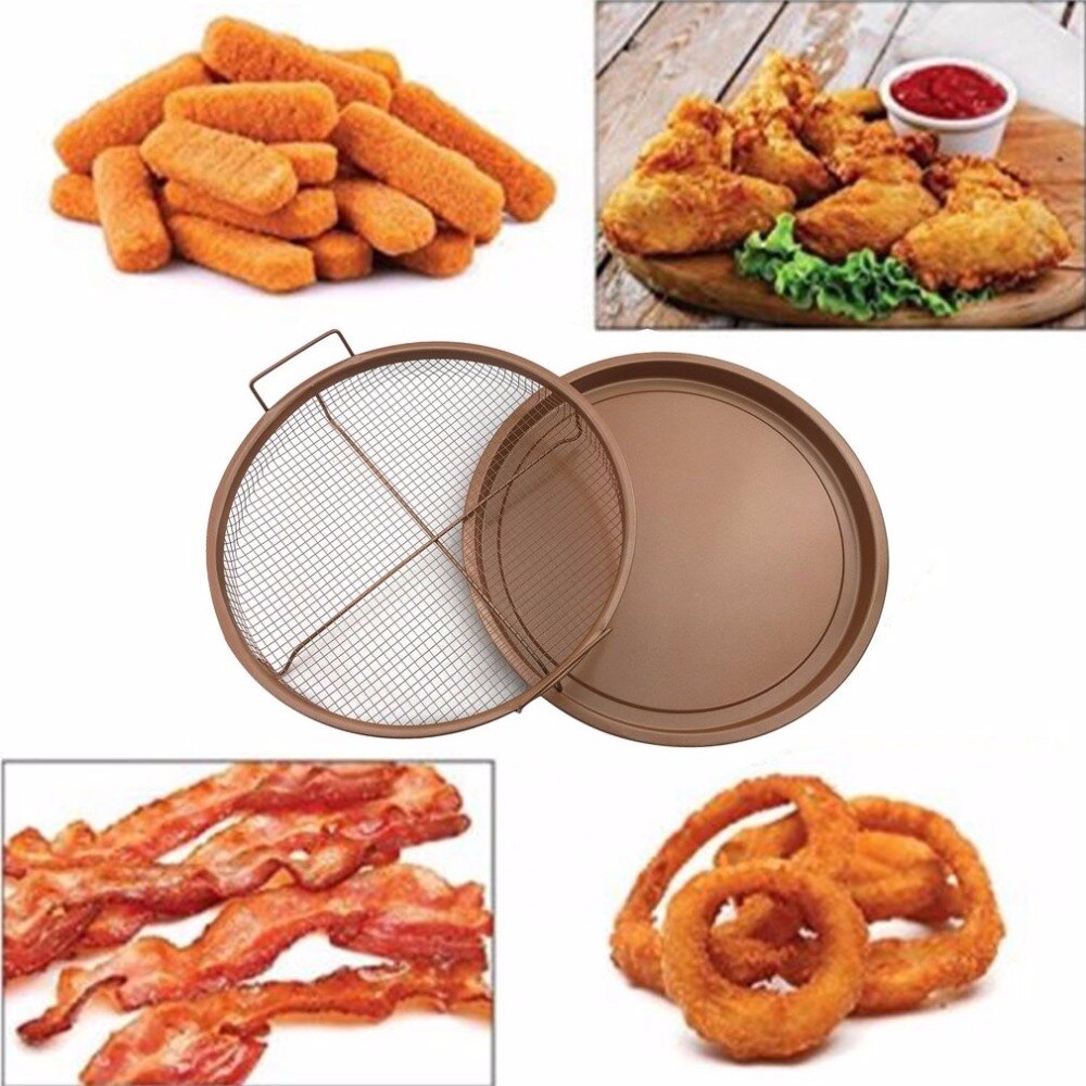 Copper Rectangle Crispy tray Fry pan French Chef B... – Grandado