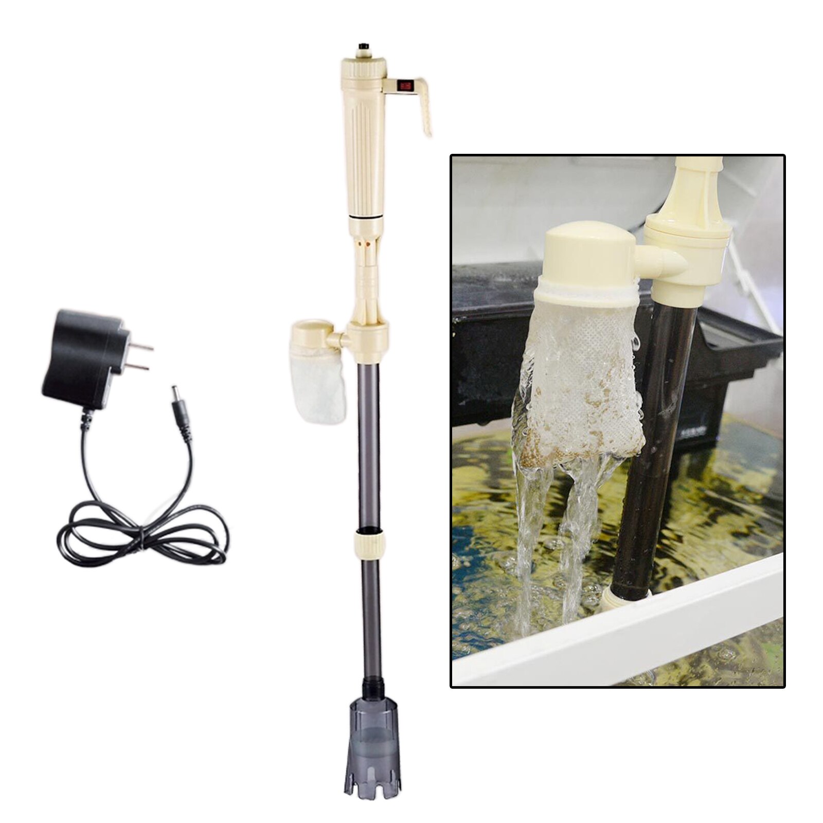 Auto Electric Aquarium Gravel Cleaner 3 in 1 Sludg... – Vicedeal