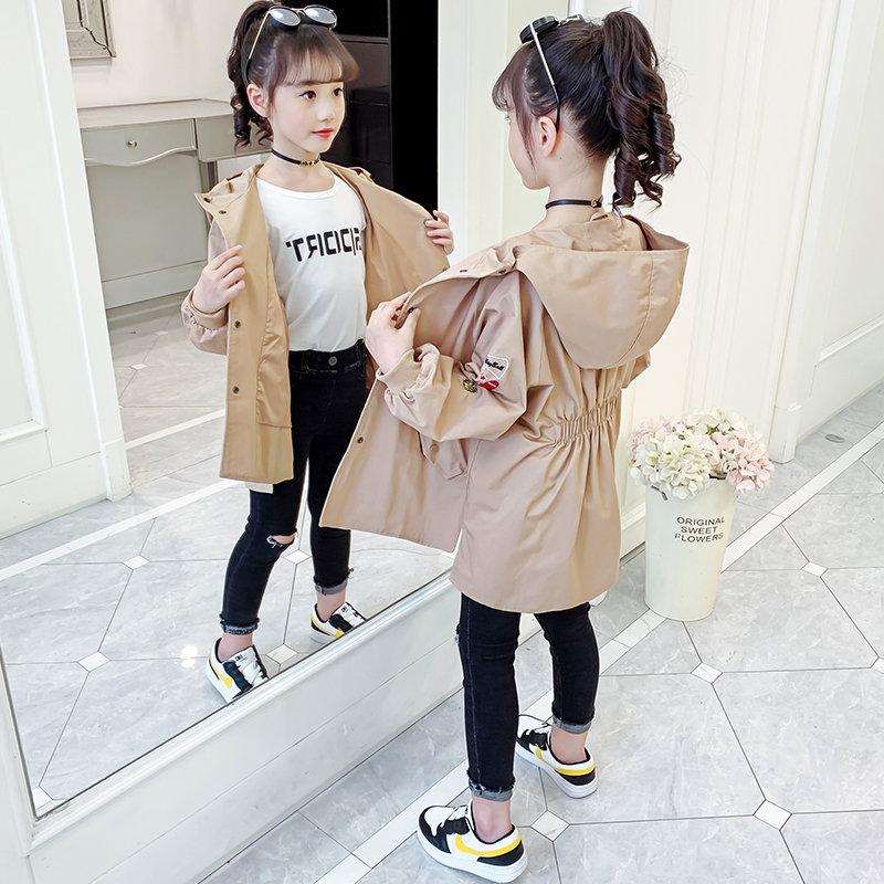 Girls Trench Coats Teenage Windbreaker Autumn Embr... – Grandado