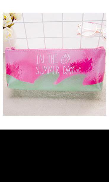 Kawaii Peach Pencil Case PU School Supplies Statio... – Vicedeal