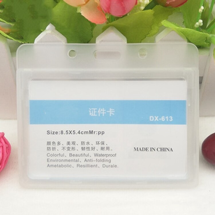 Transparent Horizontal Staff Work Card Holder Plas... – Grandado