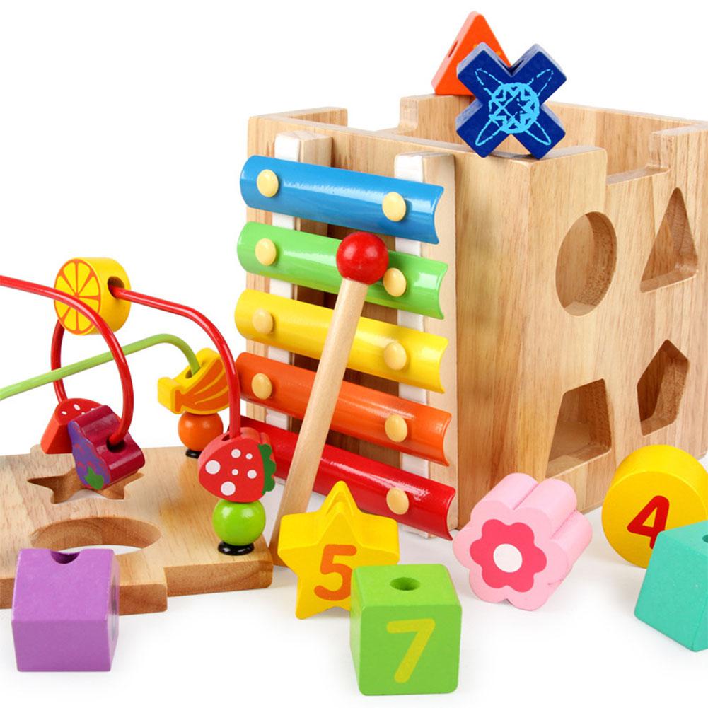 HobbyLane Wooden Cube Bead Maze Roller Coaster wit... – Grandado