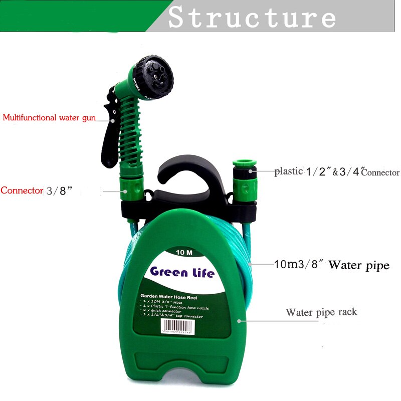 10M Water Pipe 32FT Mini Portable Water Hose Reel ... – Grandado