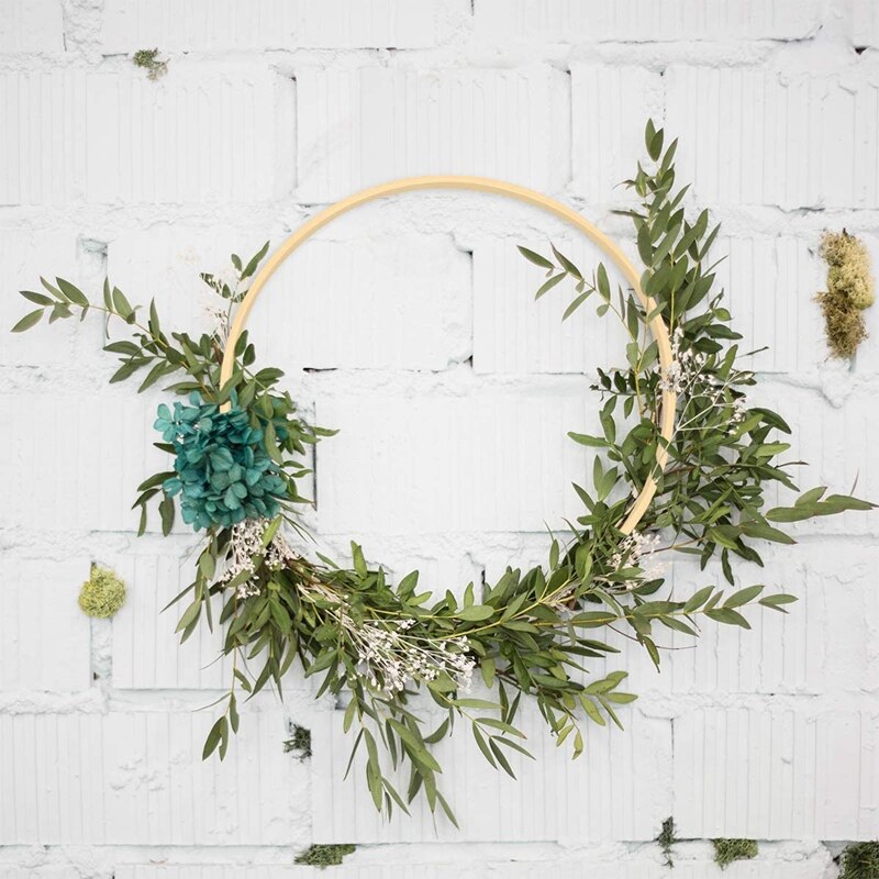12Pcs 3 Sizes Wooden Bamboo Floral Hoops Wreath Ri... – Grandado