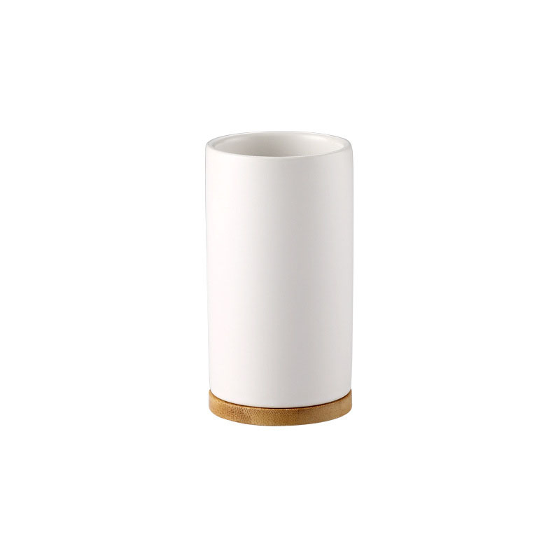 Ceramic Bamboo Bathroom Tumblers Teeth Brushing Cu... – Grandado