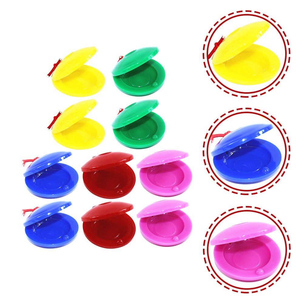 10Pcs Kinderen Castanet Plastic Castanet Speelbal ... – Vicedeal