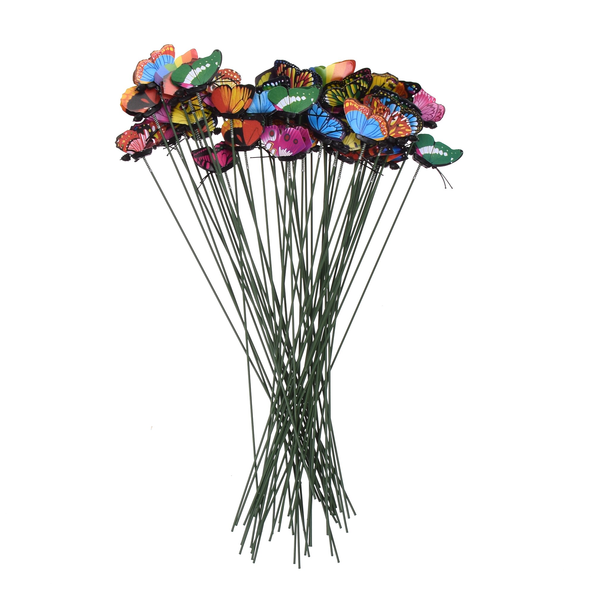 50PCS/Set Colorful Butterflies Rod Garden Yard Pla... – Grandado