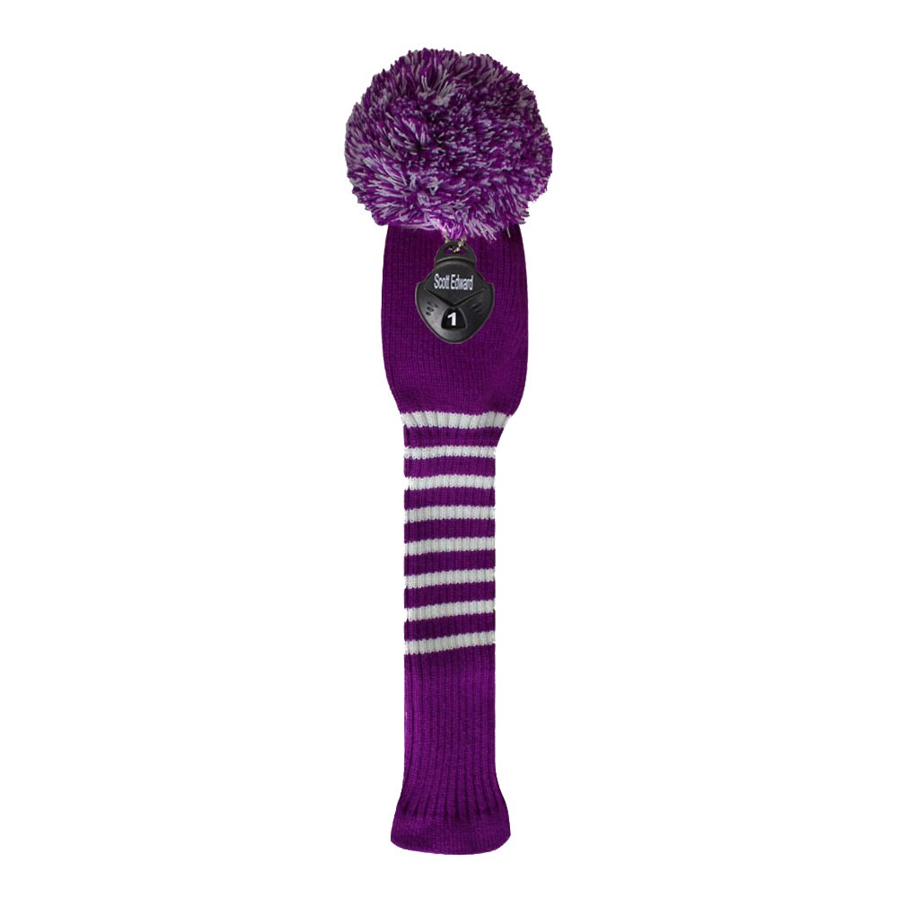 Purple Color Knit Golf Headcover, set of 3 for Dri... – Grandado