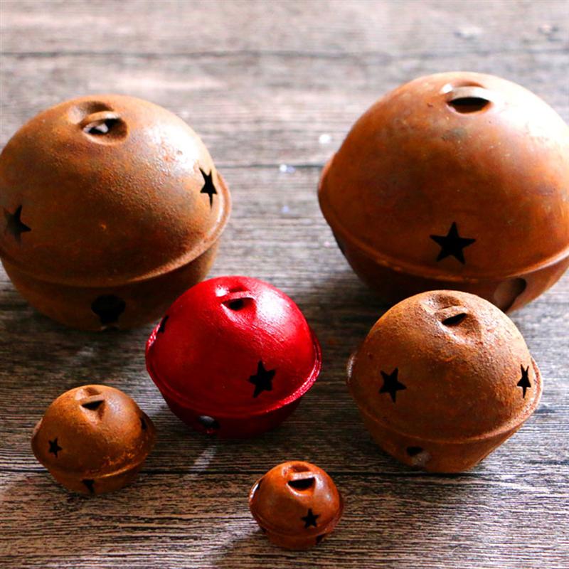 24Pcs Kerst Ijzer Bells Vijfpuntige Ster Gat Bells... – Vicedeal