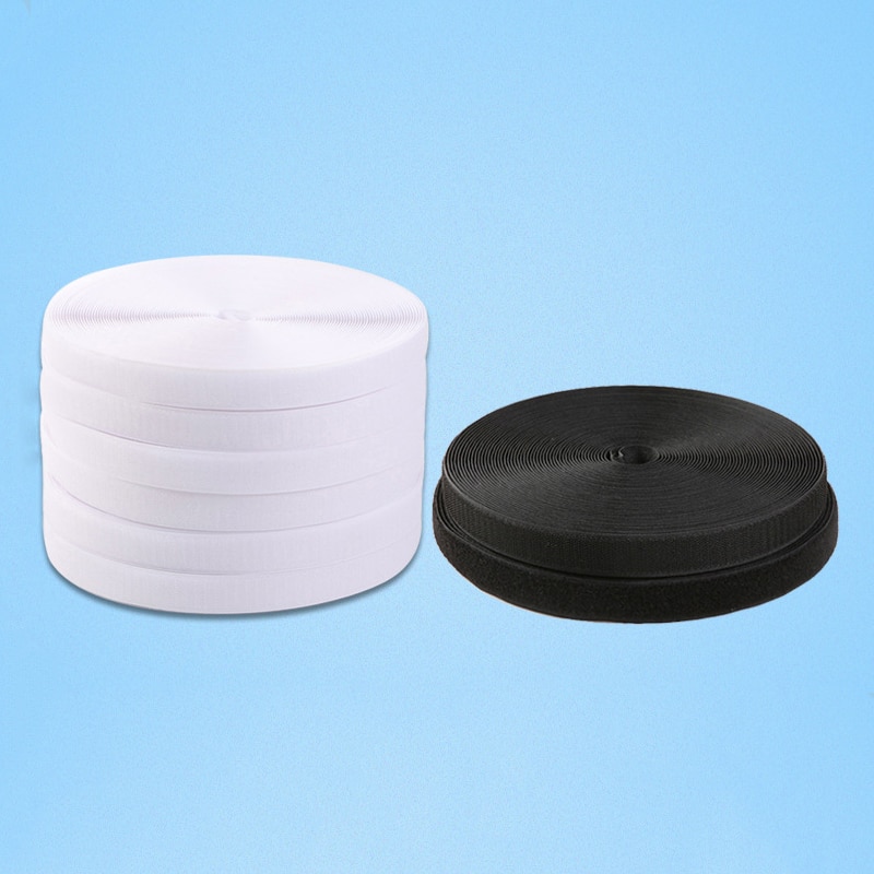 5Meters Nylon Velcro White Black Fabric Hook and L... – Vicedeal