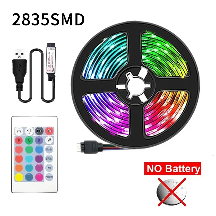 2M SMD2835 5V Non Waterproof RGB LED Light Strip w... – Grandado