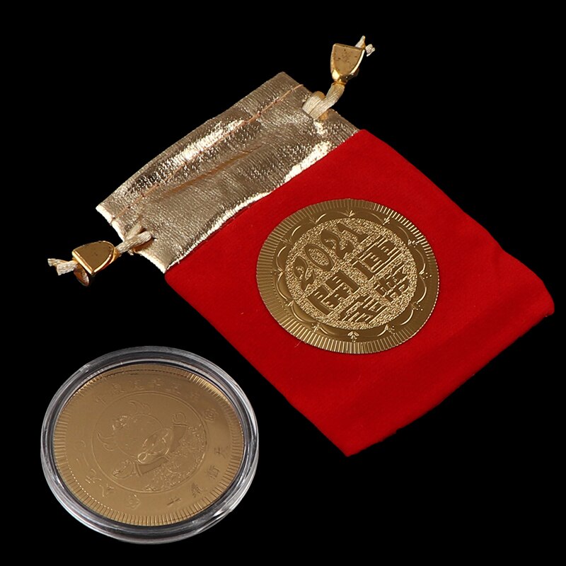 1 PC Year of Ox Commemorative Cow Coin Chinese Zod... – Grandado