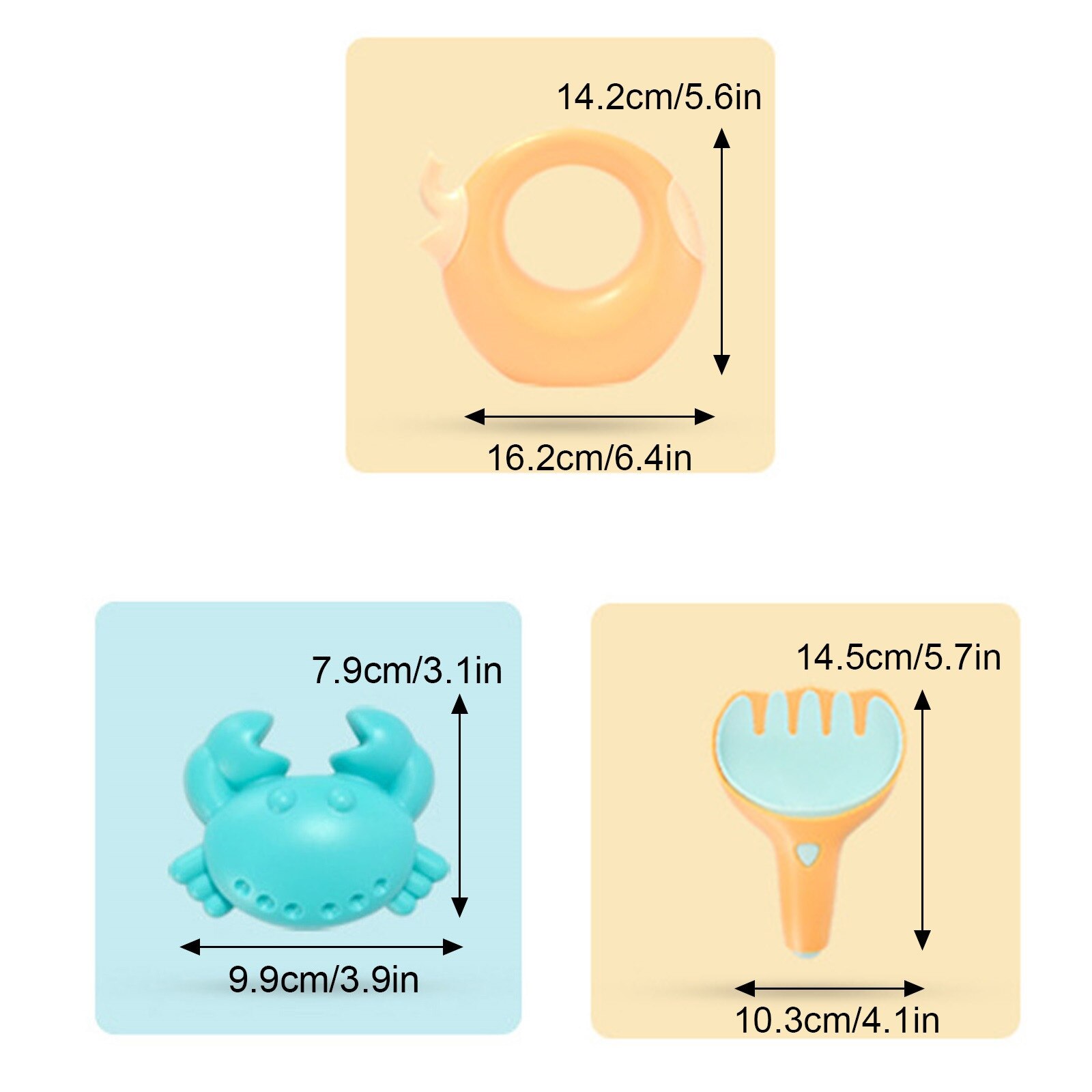 Children's 5 Piece Beach Toy Sand Set Sand Play Sa... – Grandado