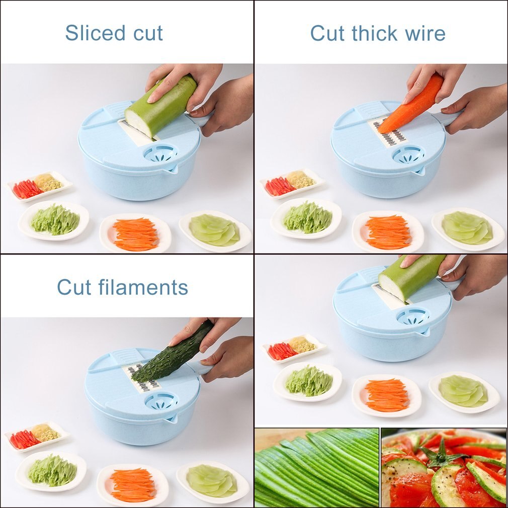 Multifunction Vegetables Cutter Kitchen Steel Blad... – Grandado