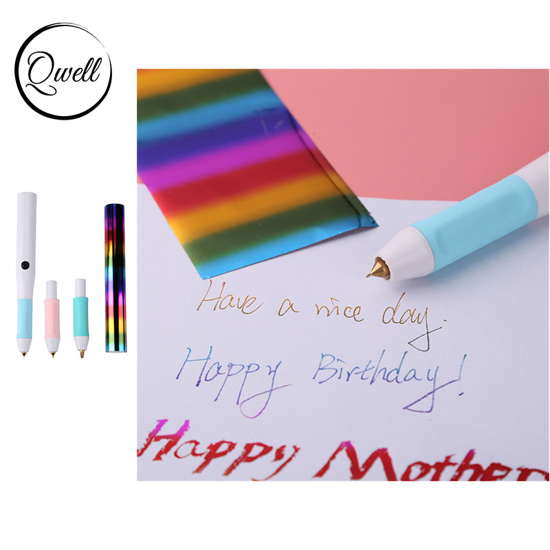 QWELL All-in-one Kit Heat Foil Pen Slim Handle Hea... – Vicedeal