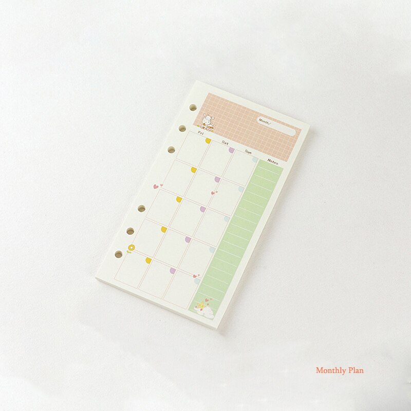 45 Sheets Notebook Filler Paper A5/A6 6 Holes Spir... – Grandado