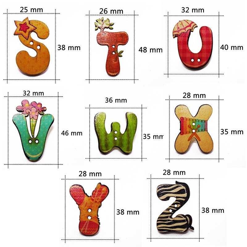 26PCs Mixed Cartoon 26 Colors Painting Large Alpha... – Grandado