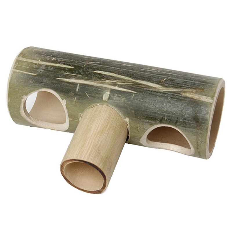 Small Pet Wooden Animal Tunnel Exercise Tube Chew ... – Vicedeal