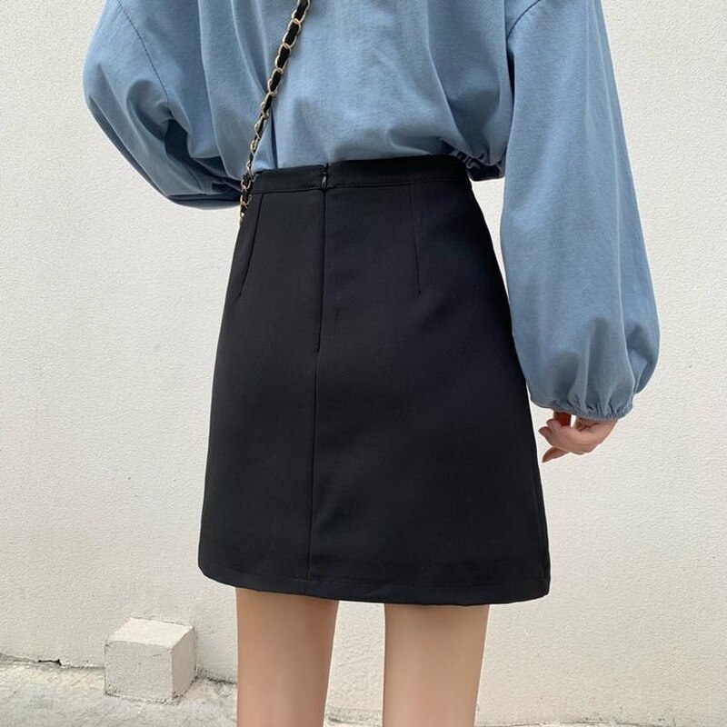 Mini Rokken Vrouwen Lace-Up Hoge Taille A-lijn Sla... – Vicedeal