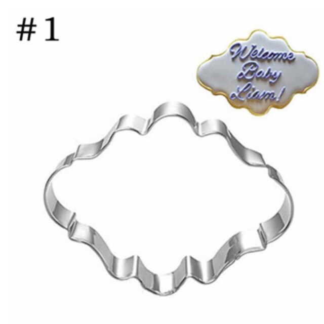 Sugar biscuit mold 3Pcs Plaque Cutter Cookies Fram... – Grandado