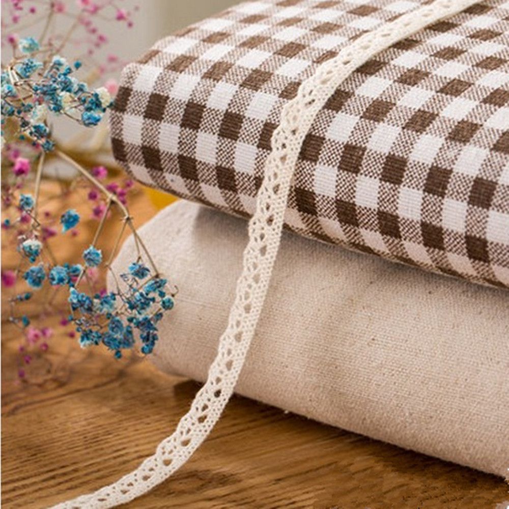 5 Yard Cotton Crochet Lace Trim Fabric Ribbon Sewi... – Grandado